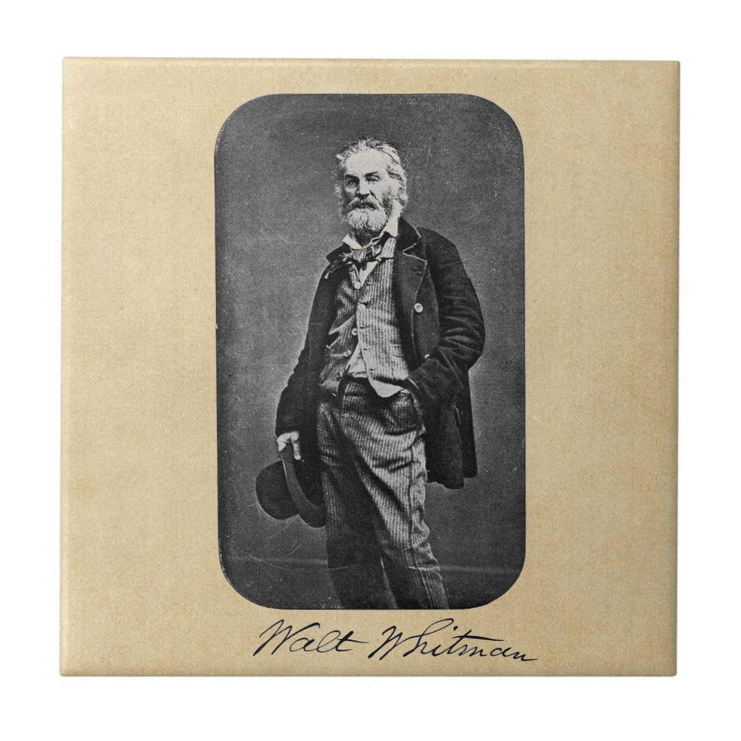 Walt Whitman Before the Civil War Ceramic Tile | Zazzle