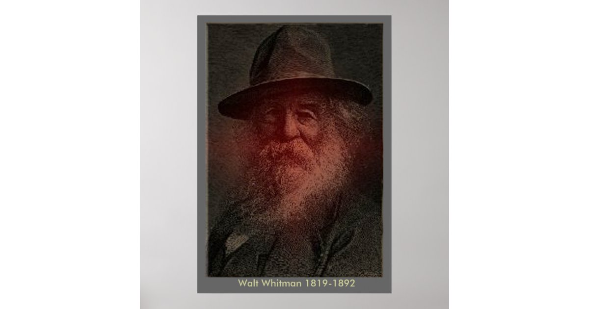 Walt Whitman - Portrait Poster | Zazzle