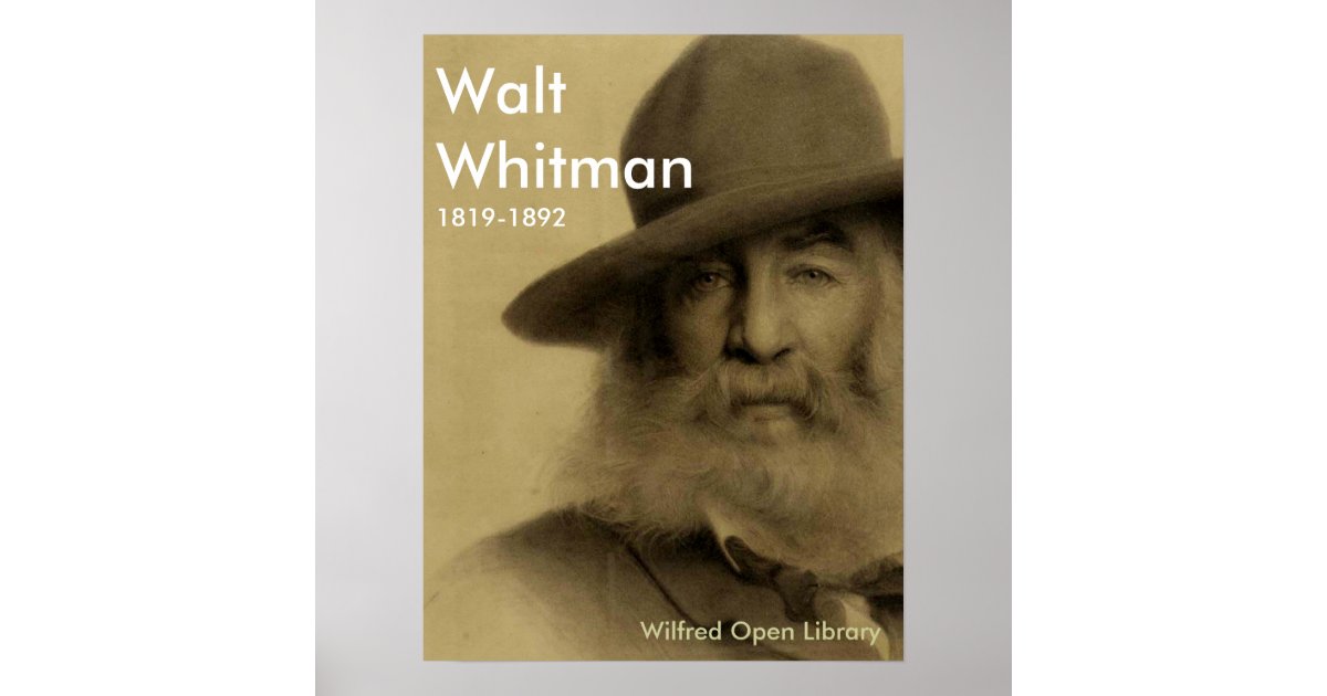 Walt Whitman Poster | Zazzle