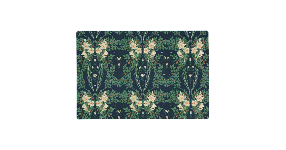 Walter Crane "Francesca" Botanical Placemat | Zazzle