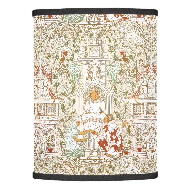 Walter Crane vintage The House That Jack Built Lamp Shade | Zazzle