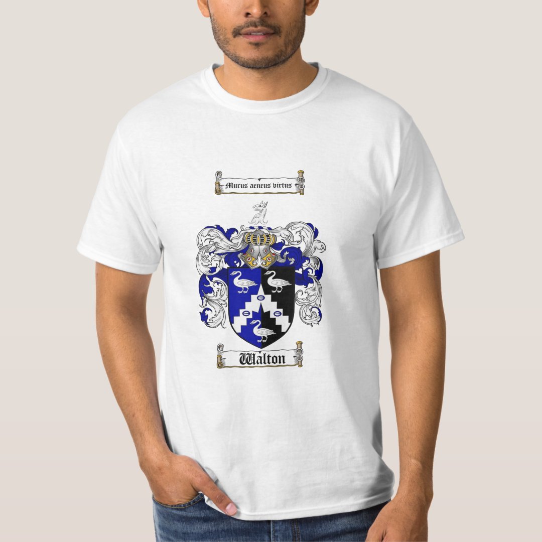 Walton Family Crest - Walton Coat of Arms T-Shirt | Zazzle