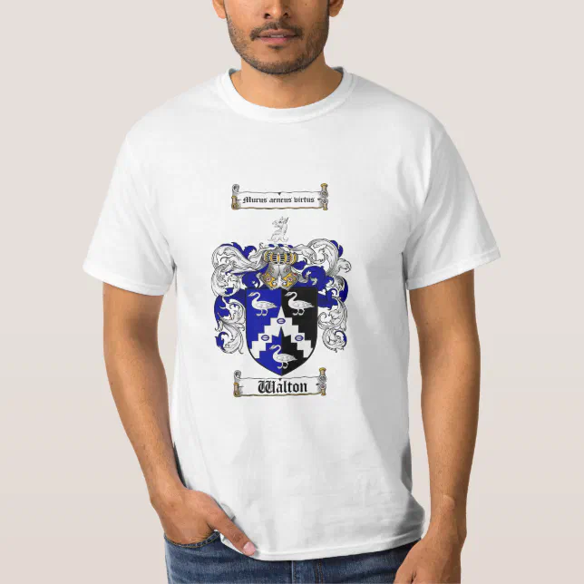 Walton Family Crest - Walton Coat of Arms T-Shirt | Zazzle