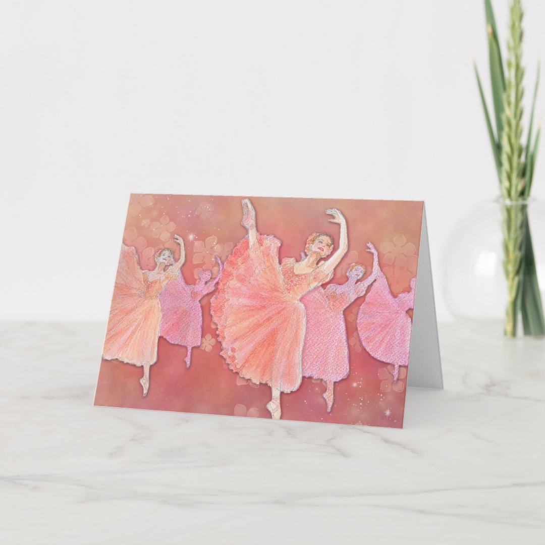 Waltz of the Flowers Ballet Greeting Card | Zazzle