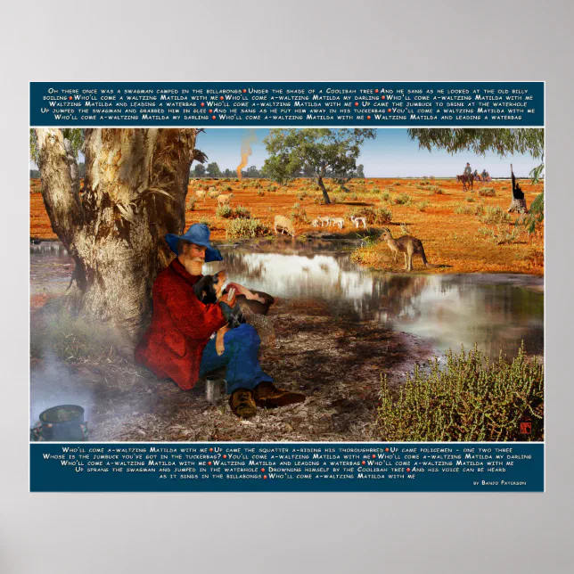 Waltzing Matilda Poster | Zazzle