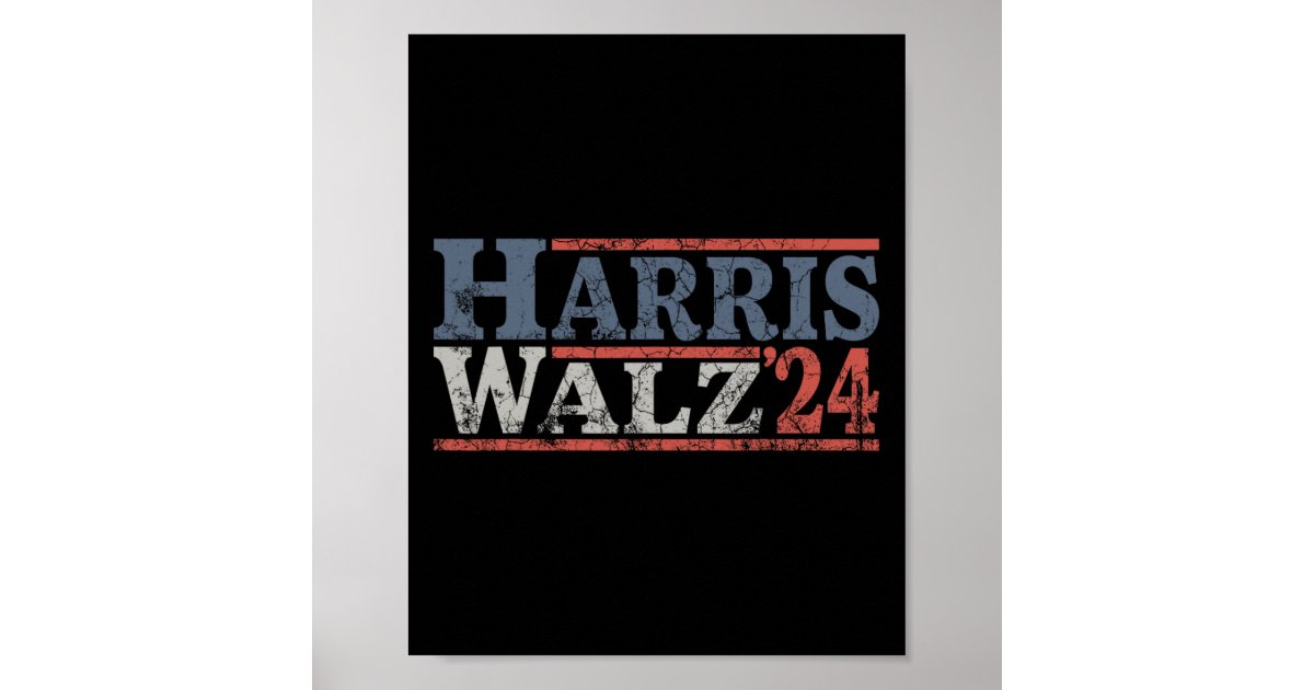 Walz 2024 Election Kamala Harris Tim Waltz 2024 25 Poster | Zazzle