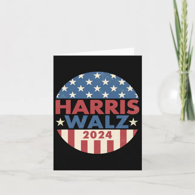 Walz 2024 Kamala Harris 2024 Tim Walz 2024 Usa Fla Card | Zazzle