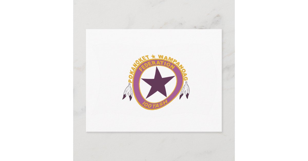 Wampanoag Tribe Flag Postcard | Zazzle