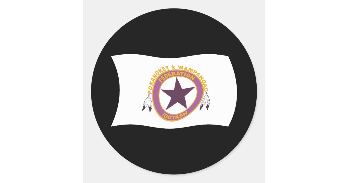 Wampanoag Tribe Flag Sticker | Zazzle