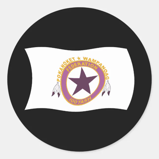 Wampanoag Tribe Flag Sticker | Zazzle