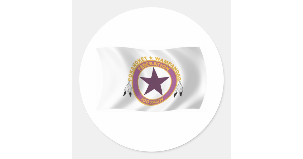 Wampanoag Tribe Flag Sticker | Zazzle