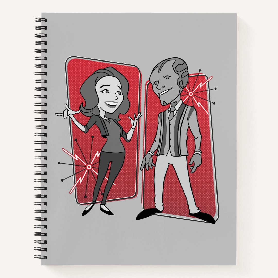WandaVision Retro Animation Graphic Notebook | Zazzle
