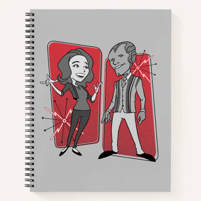 WandaVision Retro Animation Graphic Notebook | Zazzle