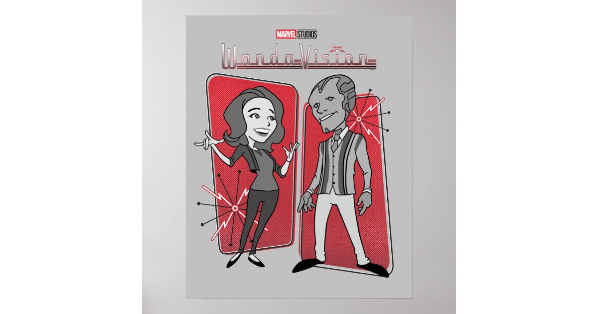 WandaVision Retro Animation Graphic Poster | Zazzle