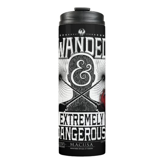 Wanded & Extremely Dangerous Wanted Poster - White Thermal Tumbler ...