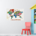 Wander Often, Wander Always Map With Quote Poster | Zazzle