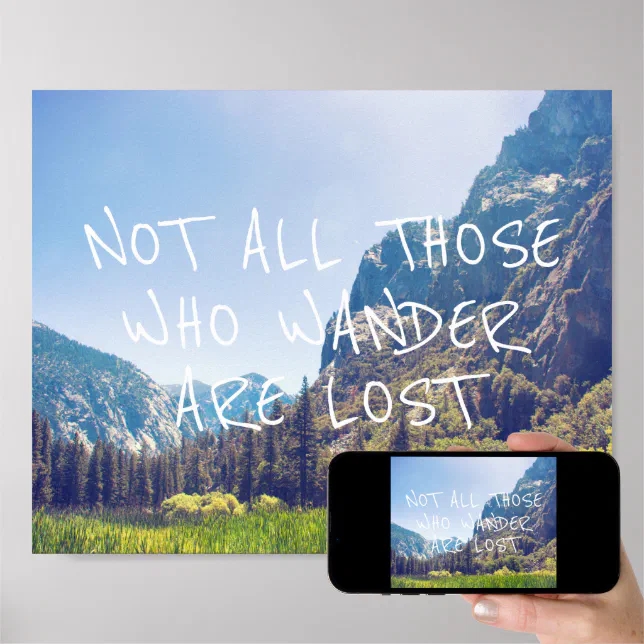 Wander Quote - Kings Canyon | Poster | Zazzle