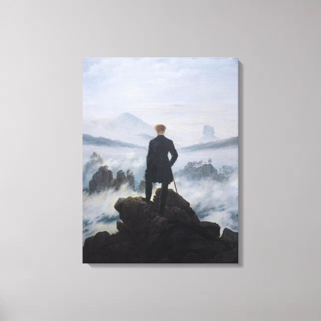 Wanderer above the Sea of Fog Canvas Print | Zazzle