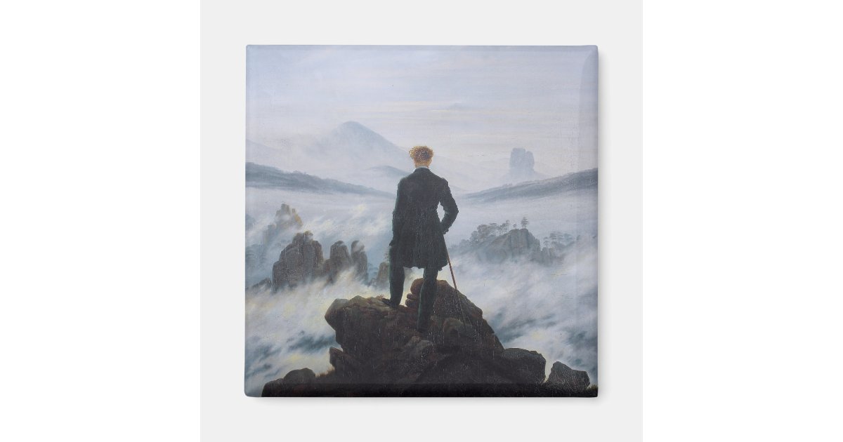 Wanderer above the Sea of Fog Magnet | Zazzle