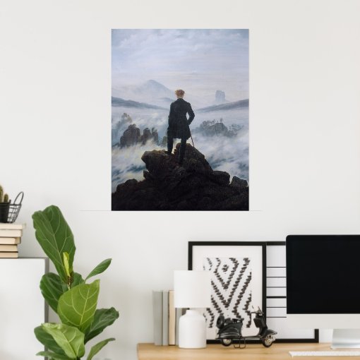 Wanderer above the Sea of Fog Poster | Zazzle
