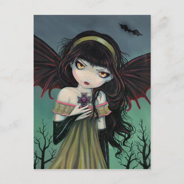 Wandering Gothic Vampire Postcard | Zazzle