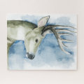 Wandering Stag - Watercolor Jigsaw Puzzle | Zazzle