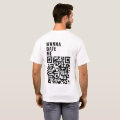 Wanna Date Me Custom QR Code Scan Me Him Her Gift T-Shirt | Zazzle