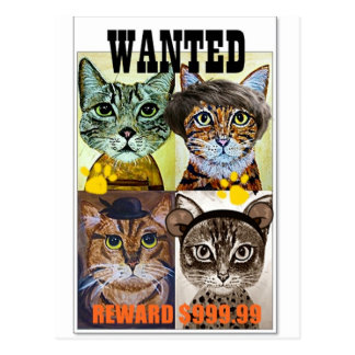 Wanted Poster Postcards | Zazzle