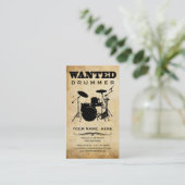 wanted : drummer business card | Zazzle
