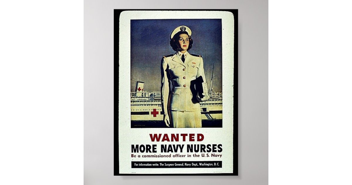 Wanted More Navy Nurses Poster | Zazzle