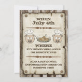 Wanted Pig BBQ Invitations | Zazzle