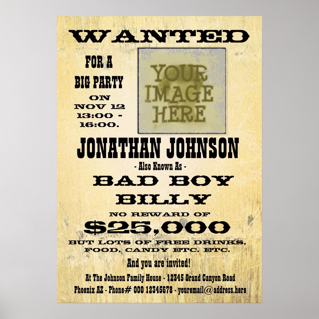 Wanted Poster | Zazzle