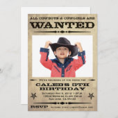 Wanted Poster Kids Party Invitation | Zazzle