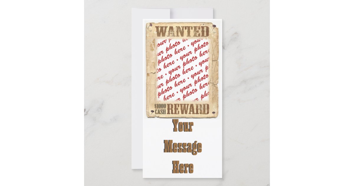 WANTED Poster Photo Frame | Zazzle