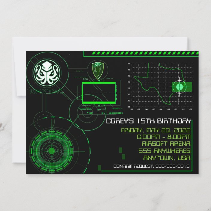 War Military Airsoft 5x7 Invite | Zazzle.com