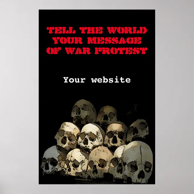 War protest poster | Zazzle