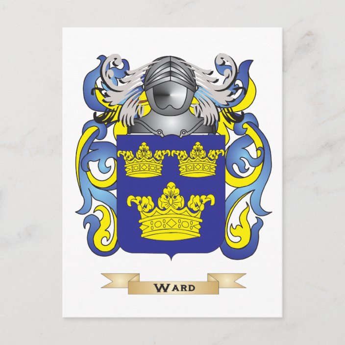 Ward Family Crest (Coat of Arms) Postcard | Zazzle.com