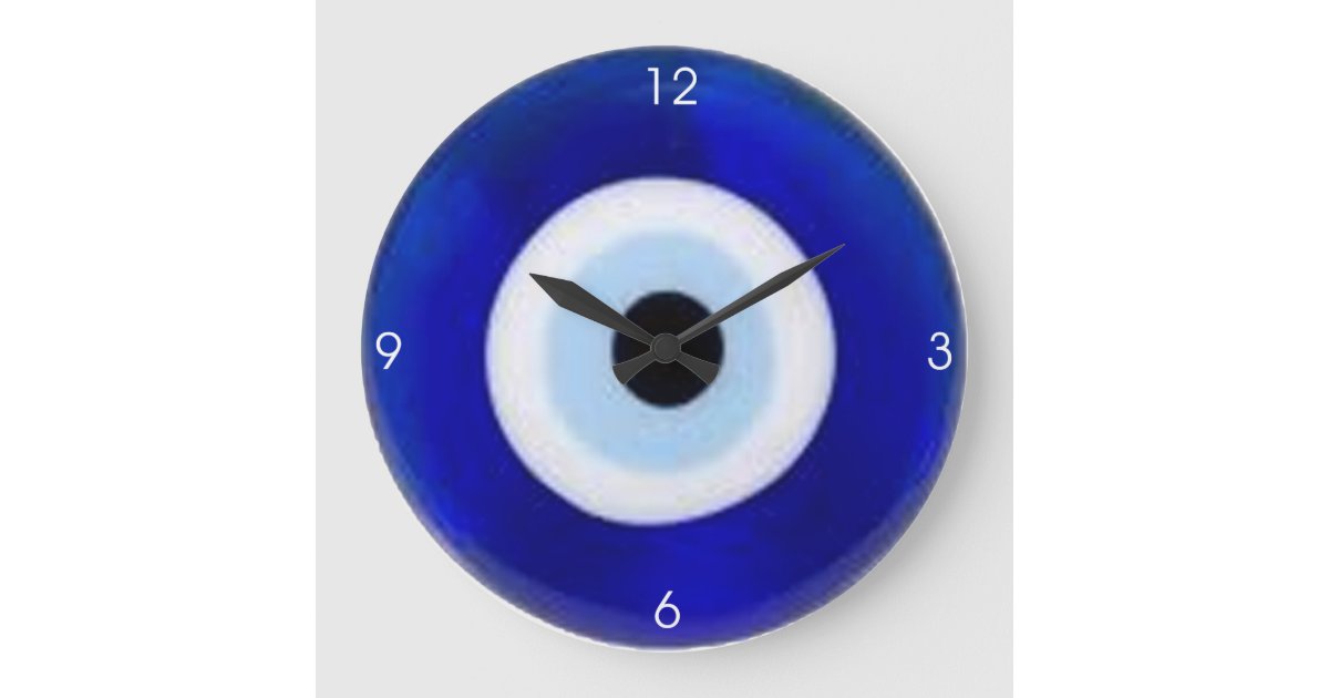 Ward Off the Evil Eye" Clock" Large Clock | Zazzle