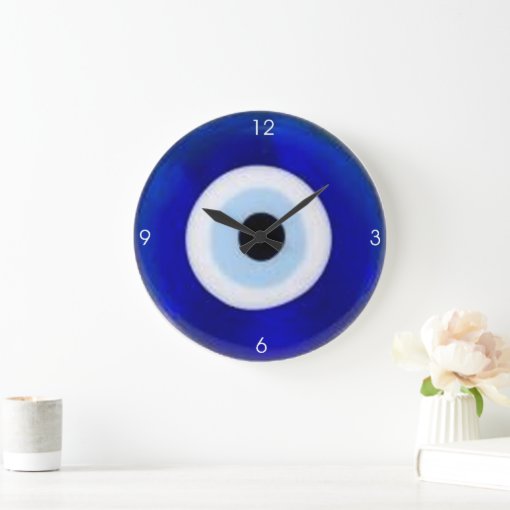 Ward Off the Evil Eye" Clock" Large Clock | Zazzle