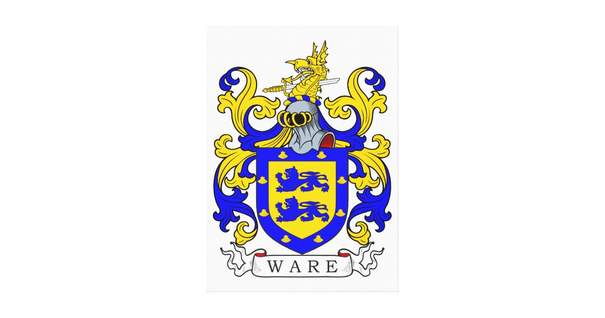 Ware Coat of Arms I Canvas Print | Zazzle