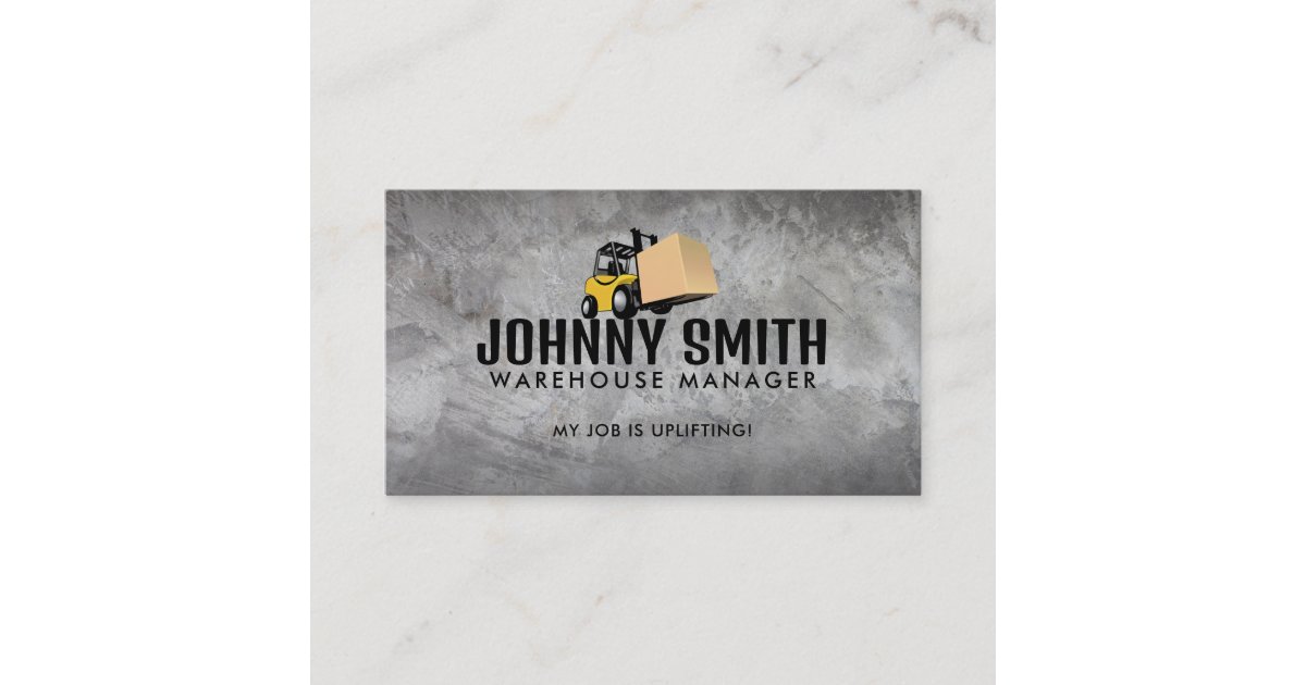Warehouse Manager Business Cards | Zazzle
