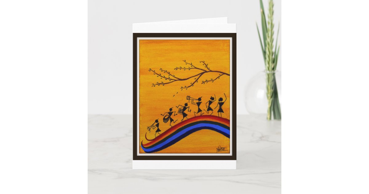 warli card | Zazzle