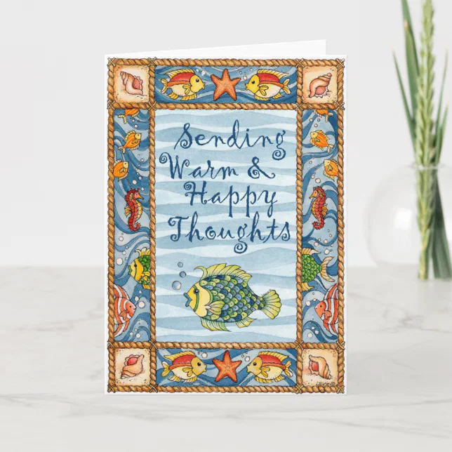 Warm & Happy Thoughts - Greeting Card | Zazzle