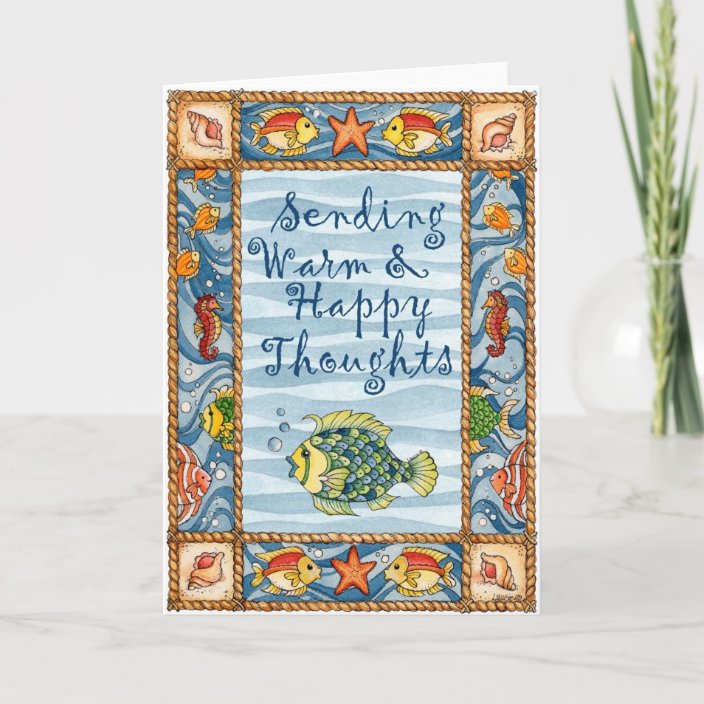 Warm & Happy Thoughts - Greeting Card | Zazzle.com