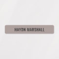 Warm Neutral Color Coded Kids Waterproof Name Labels | Zazzle