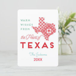 Warm Wishes from the Heart of Texas Invitation | Zazzle