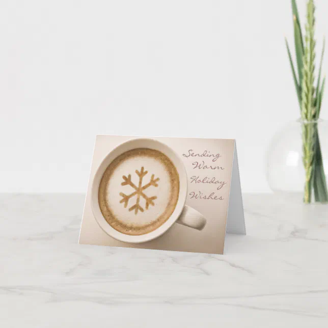 Warm Wishes Holiday Card | Zazzle
