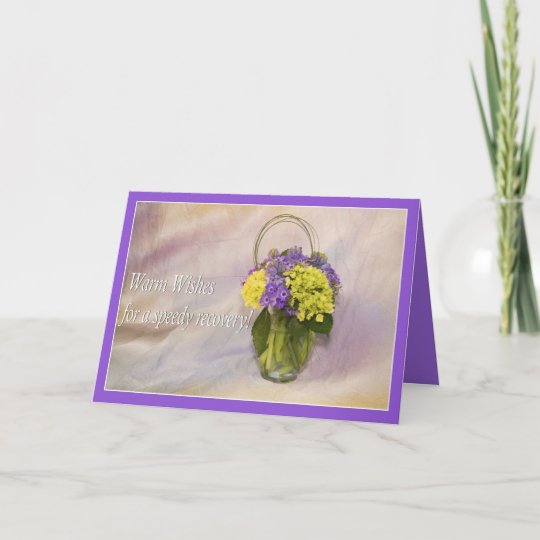 Warm Wishes In Your Surgery Recovery Greeting Card | Zazzle.com