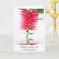Warm Wishes On A Fast Recovery Flower Card | Zazzle