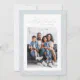 Warm wishes one photo snow flurry frame simple holiday card | Zazzle